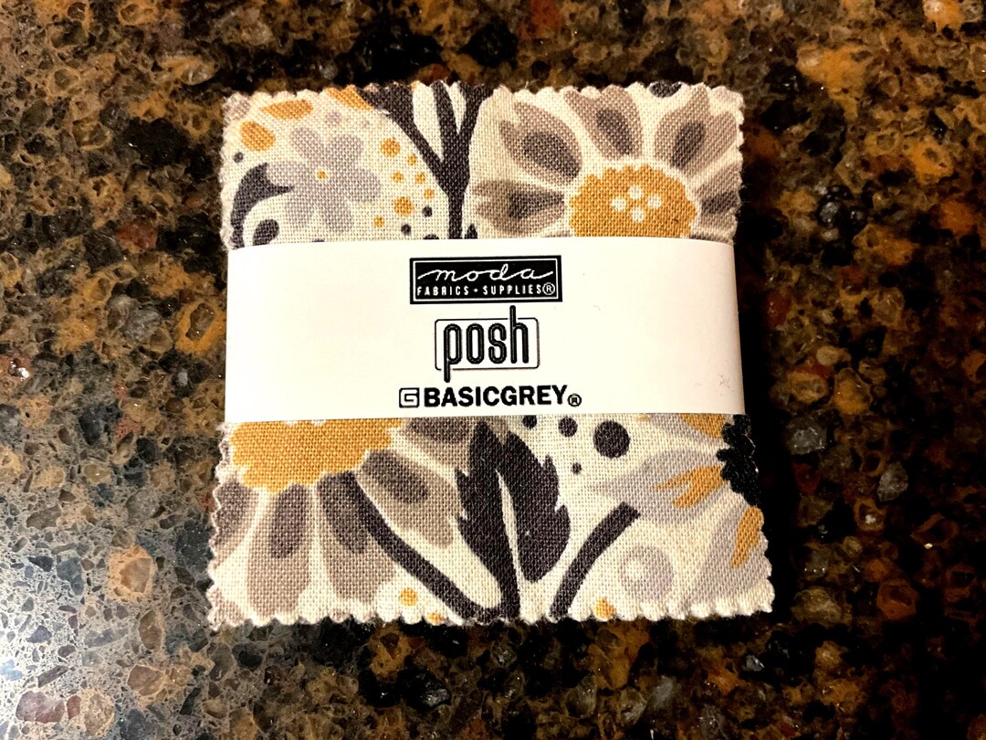 Posh Mini Charm Pack From Basic Grey for Moda Fabrics - Etsy