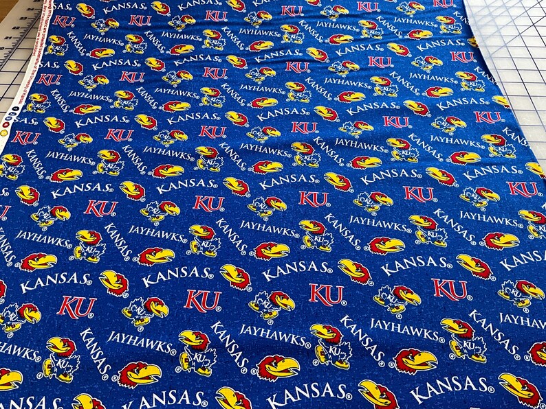 Kansas Jayhawks College Prints - Cotton - Etsy
