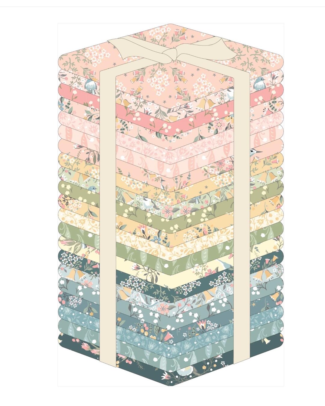 Songbird Serenade Fat Quarter Bundle 22 Pieces by Poppie Cotton - Etsy