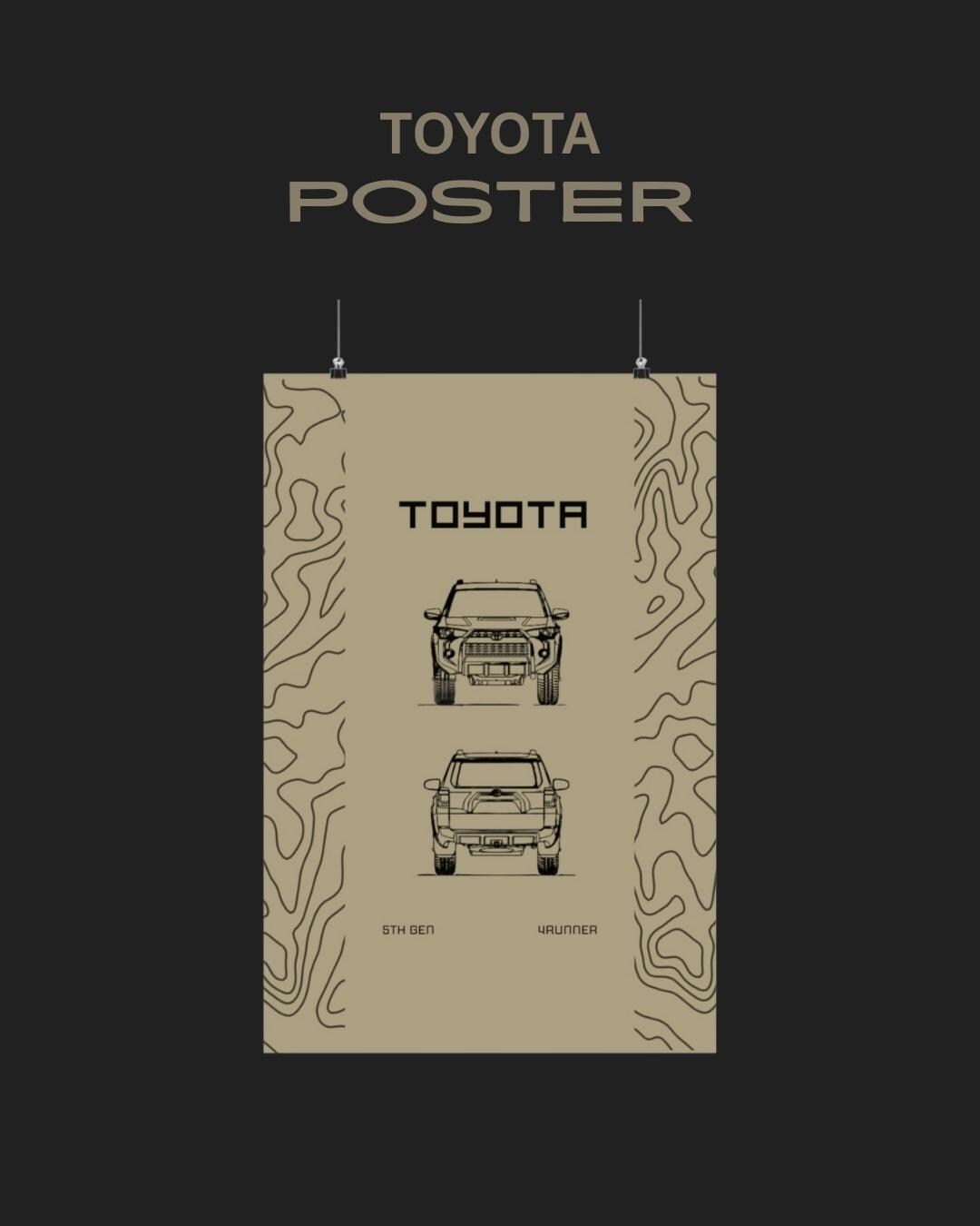 Stylish Toyota 4runner Matte Vertical Poster | Automotive Decor, Wall ...
