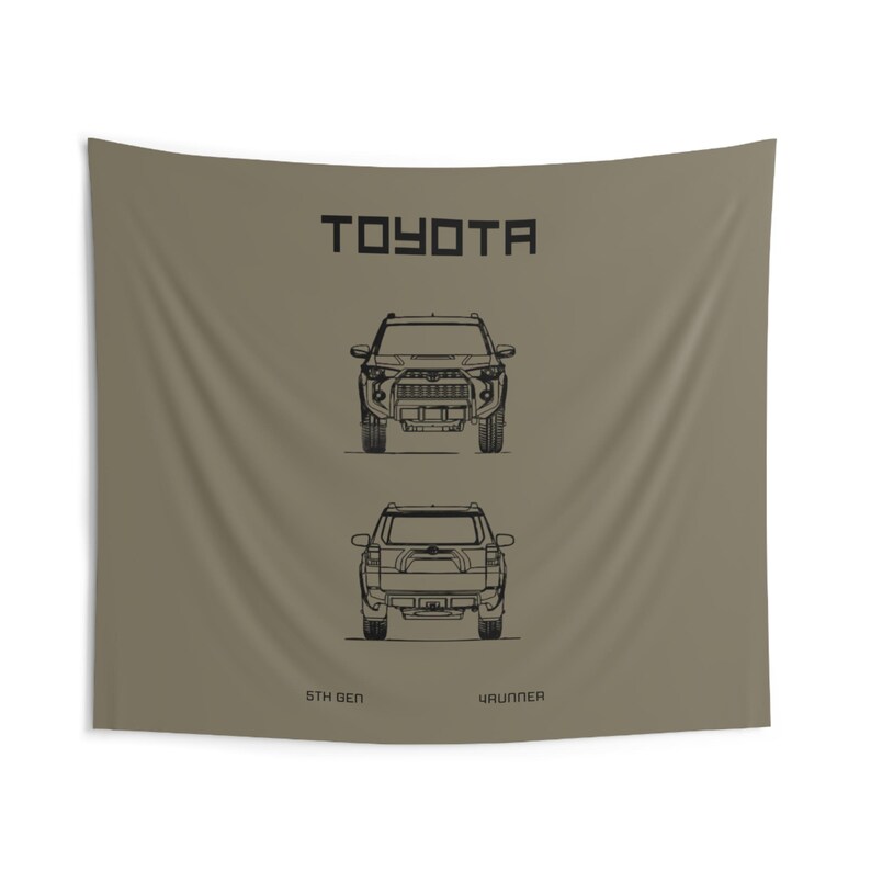 Toyota 4 Runner Wall Tapestry, Car Decor, Automotive Art, Indoor Wall ...