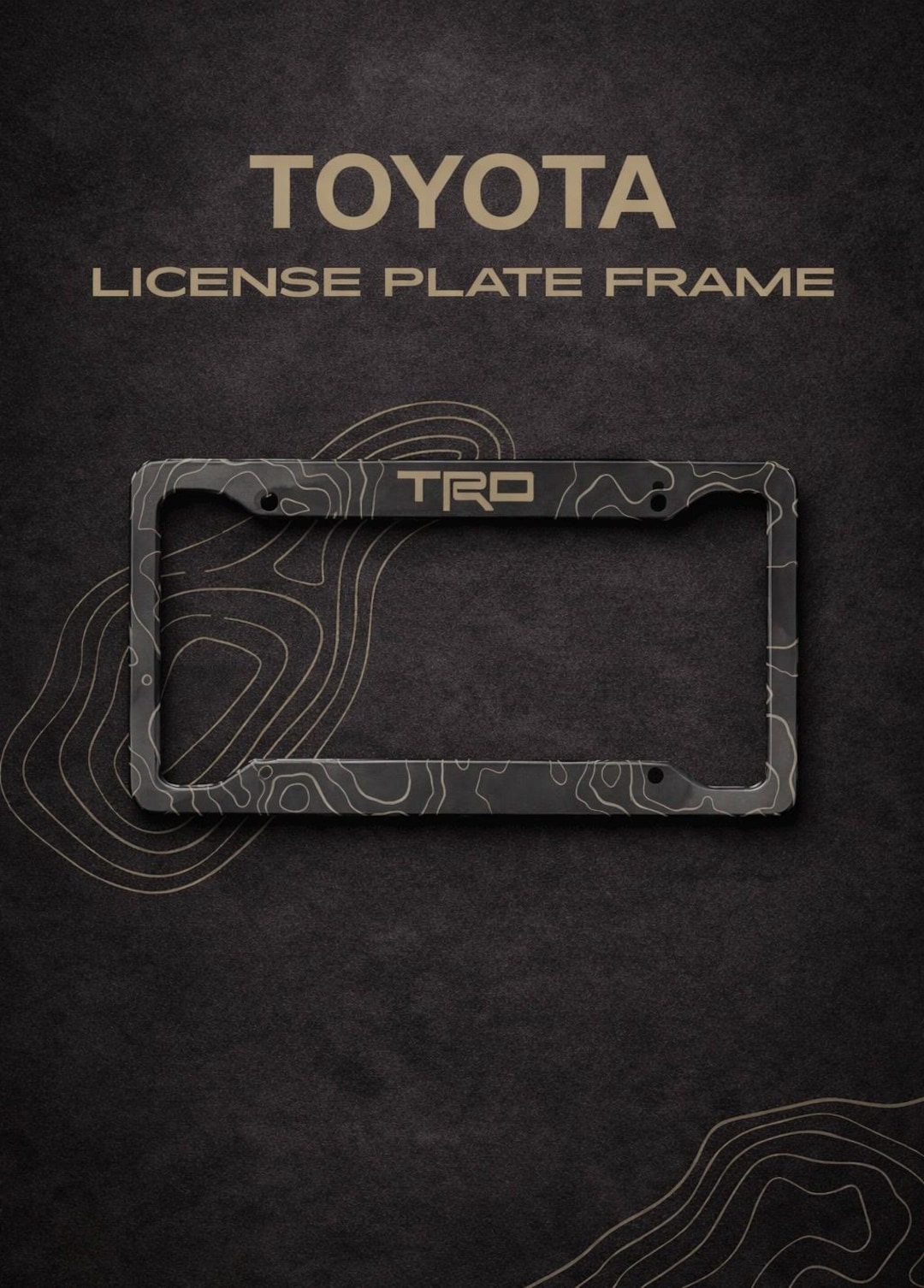 Toyota TRD Overland License Plate Frame | Off-road Truck Accessory - Etsy