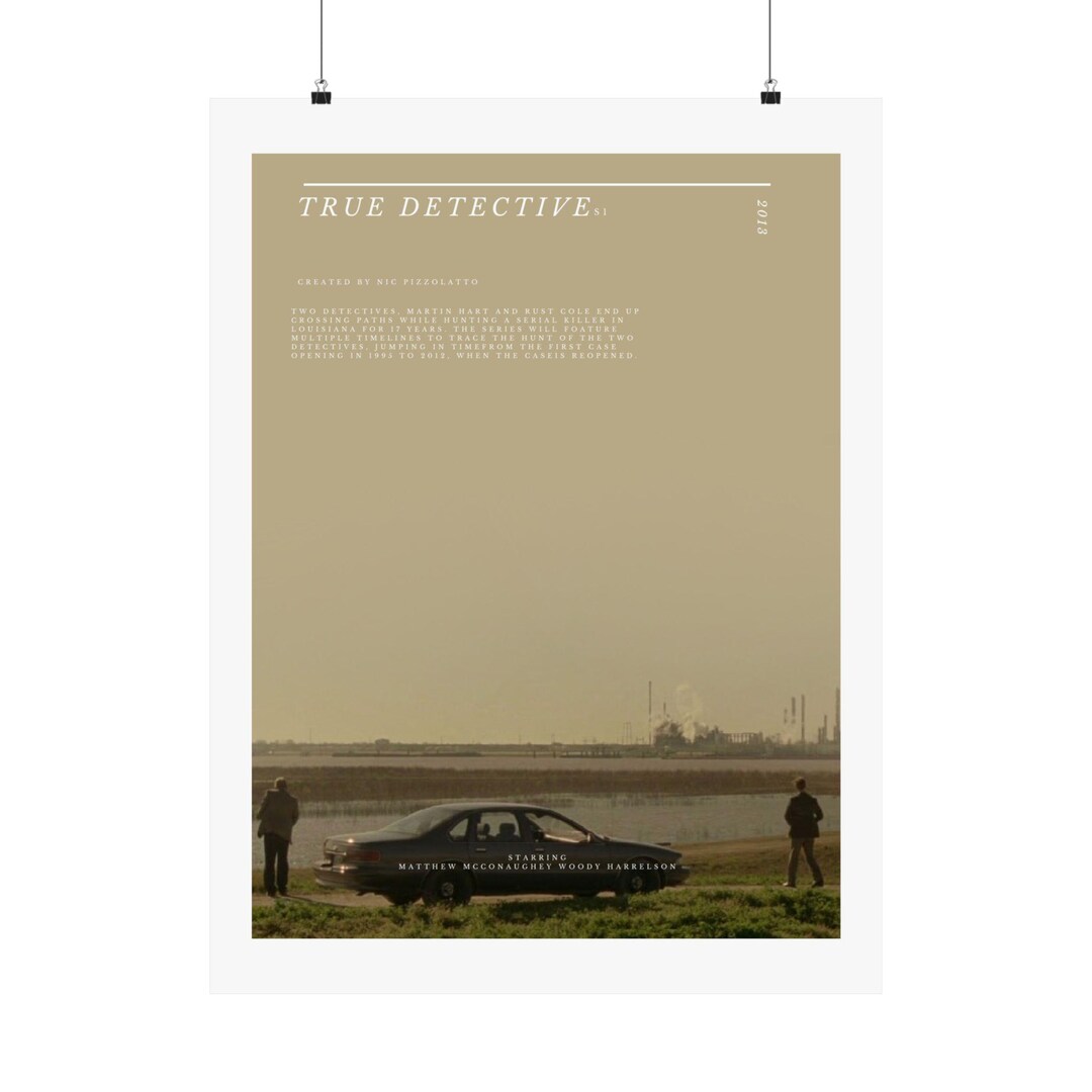 Matte Vertical Posters "true Detective" - Etsy