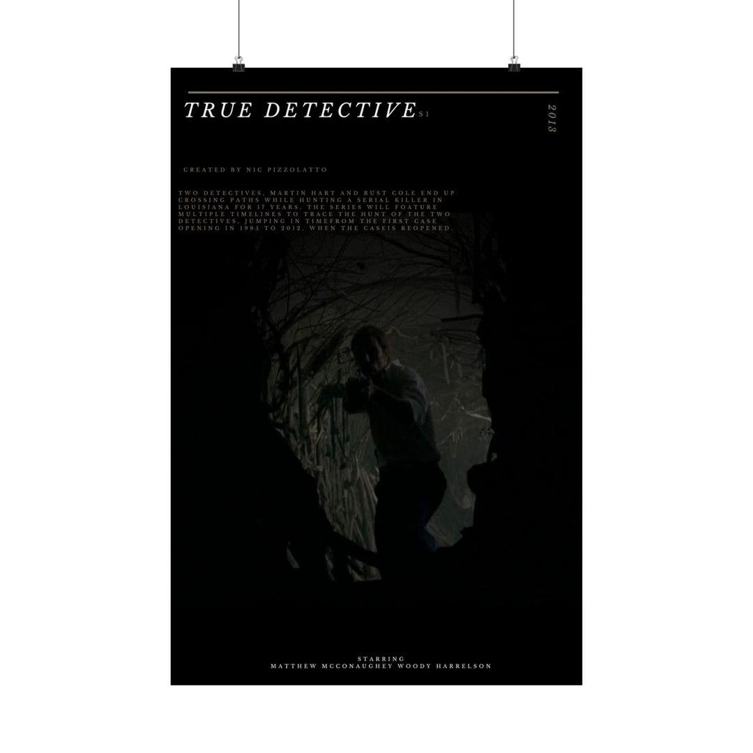 Matte Vertical Posters "true Detective" - Etsy