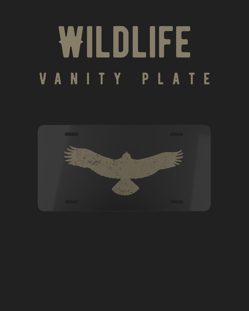 Wildlife Vanity Plate - License Plate, Car Tag, Animal Lover Gift ...