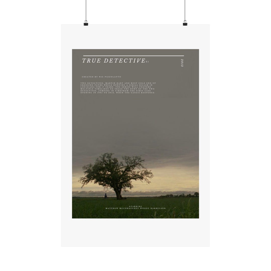 Matte Vertical Posters "true Detective" - Etsy