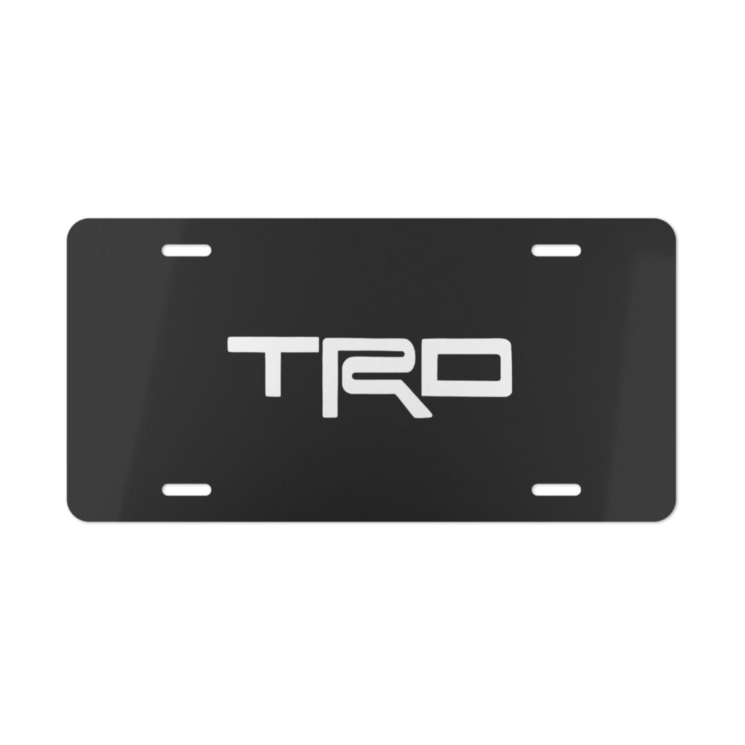 Toyota TRD Vanity Plate, Custom Metal License Plate, Car Decor for ...