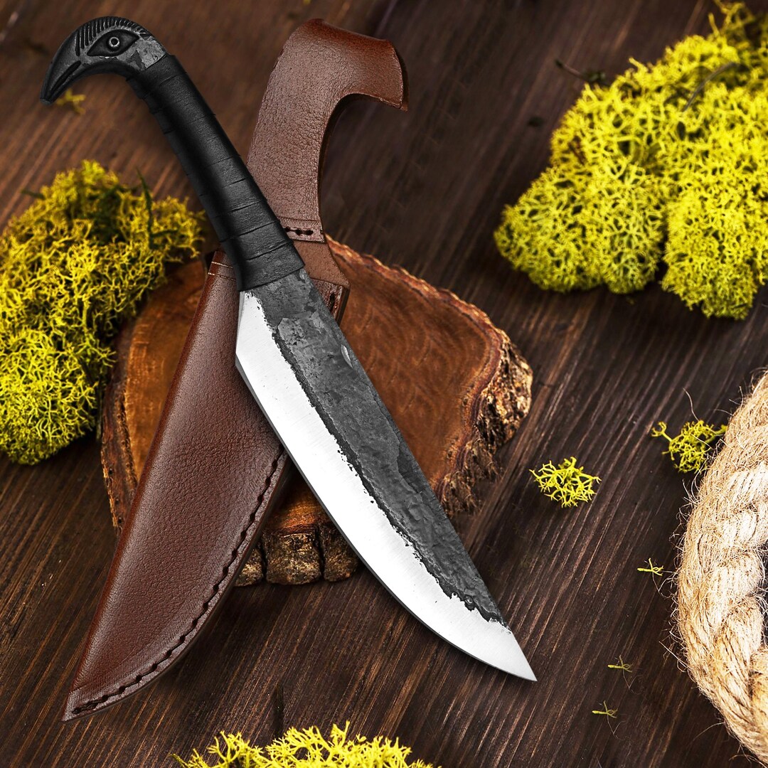 Raven Knife, Hand Made Knife, Hunting Knife, Sharp Knife, Tactical ...