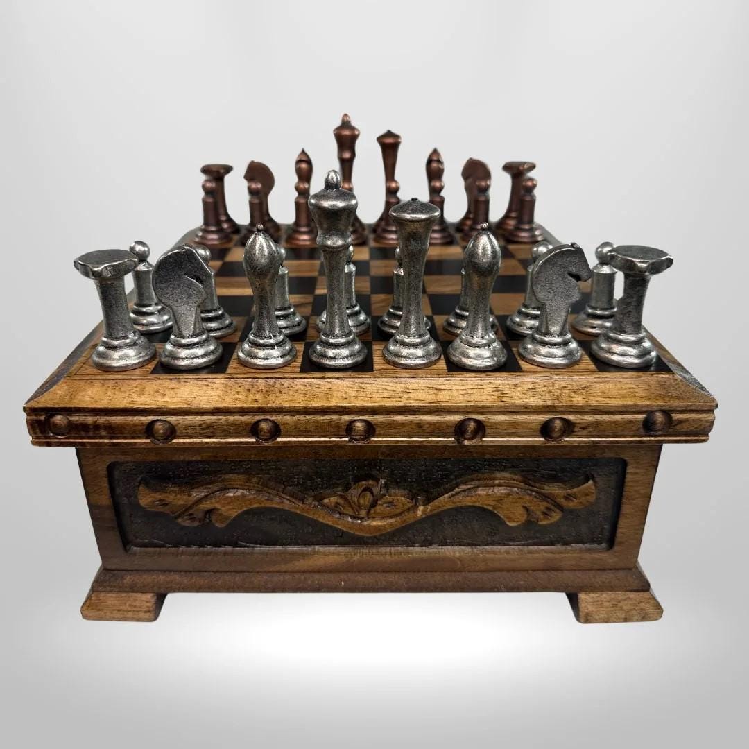 Chess Set, Christmas Day Gift, Christmas Gift for Her, Board With ...