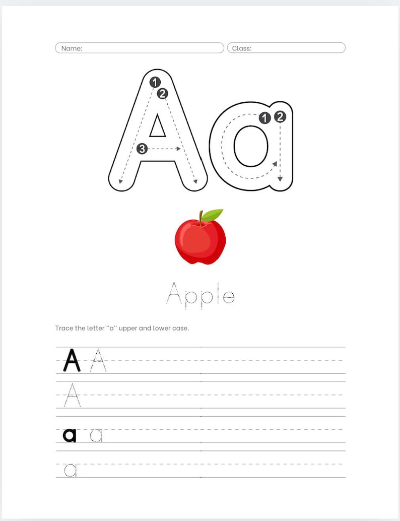 Fun With Letters, Numbers, Shapes, and Scissors! - Etsy