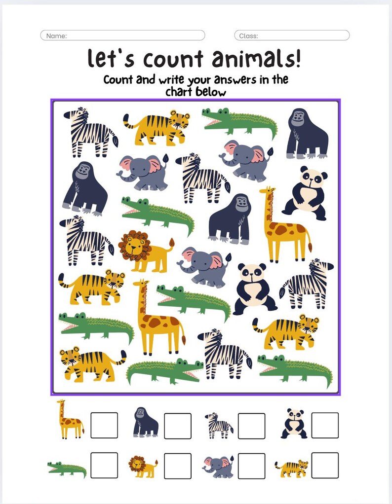 Fun With Letters, Numbers, Shapes, and Scissors! - Etsy