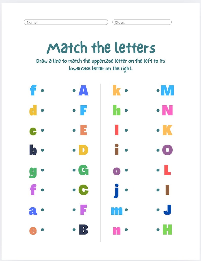 Fun With Letters, Numbers, Shapes, and Scissors! - Etsy
