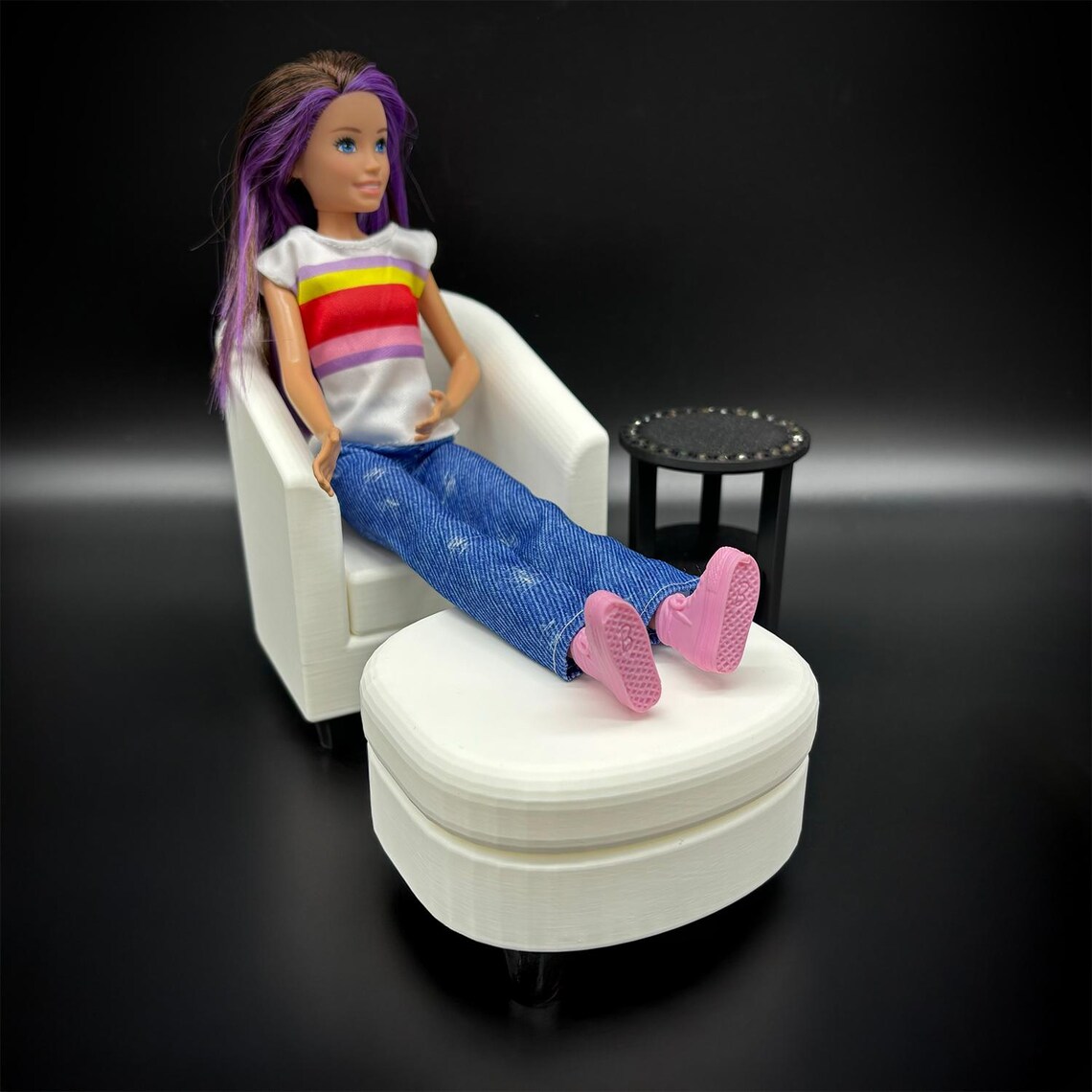 Doll House Ottoman - Doll Furniture - Pick Your Colors - 1:6 Scale - Etsy