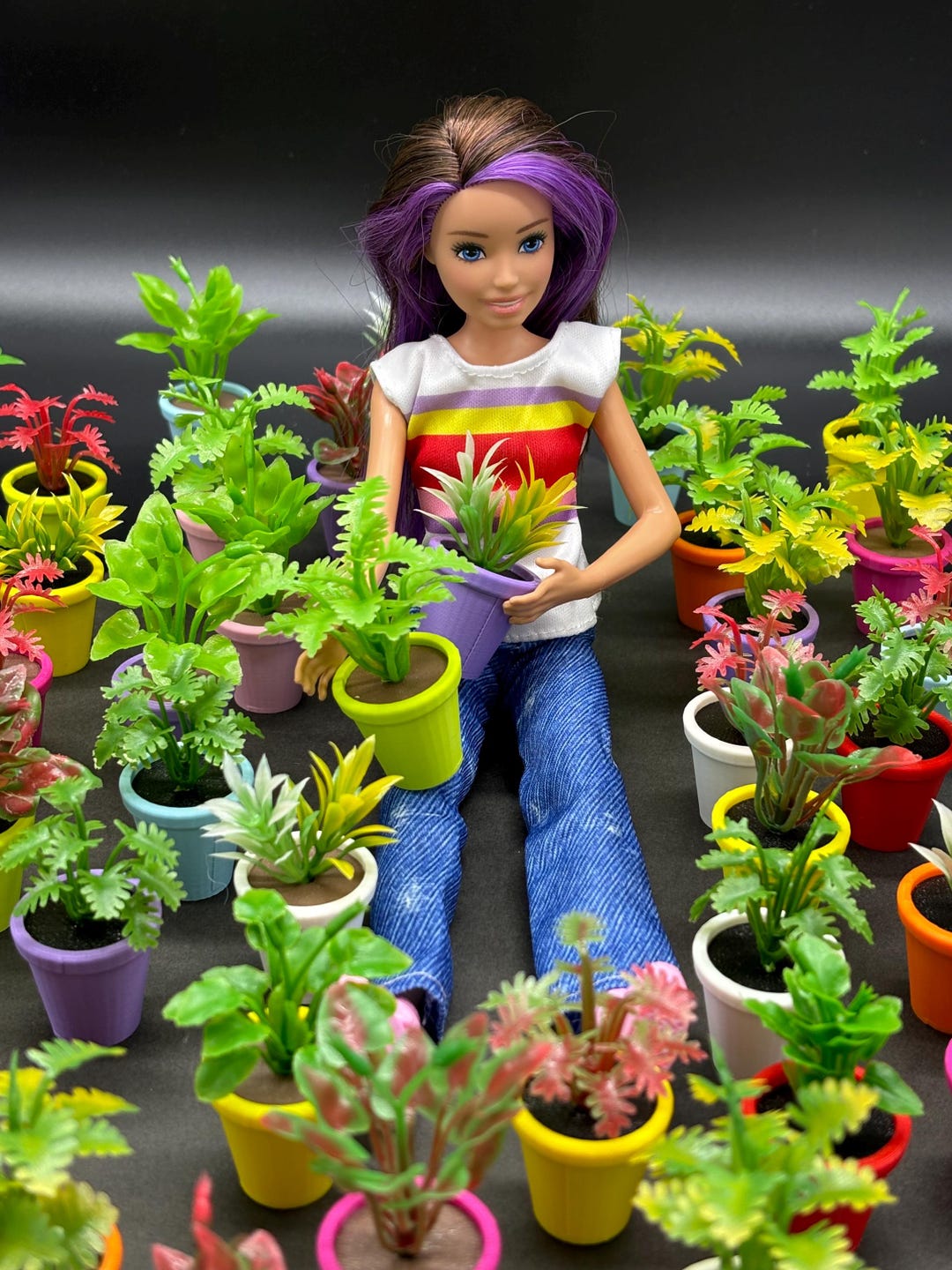 Doll House Plant - Doll Accessories - Pick Your Colors - 1:6 Scale - Etsy