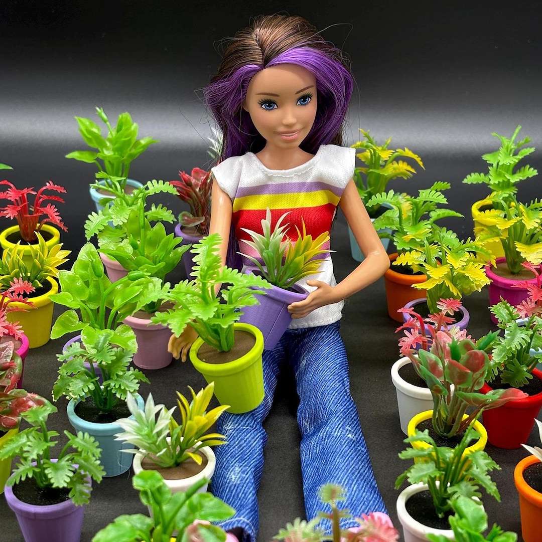 Doll House Plant - Doll Accessories - Pick Your Colors - 1:6 Scale - Etsy