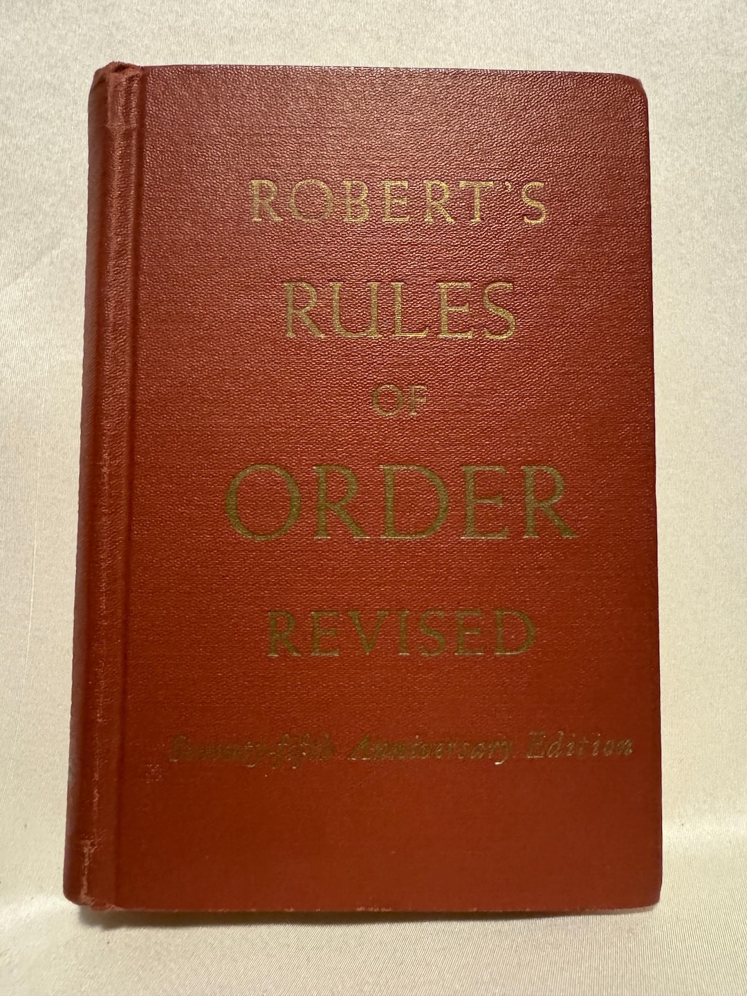 Robert's Revised Rules of Order 75th Anniversary Edition 1951 Vintage ...