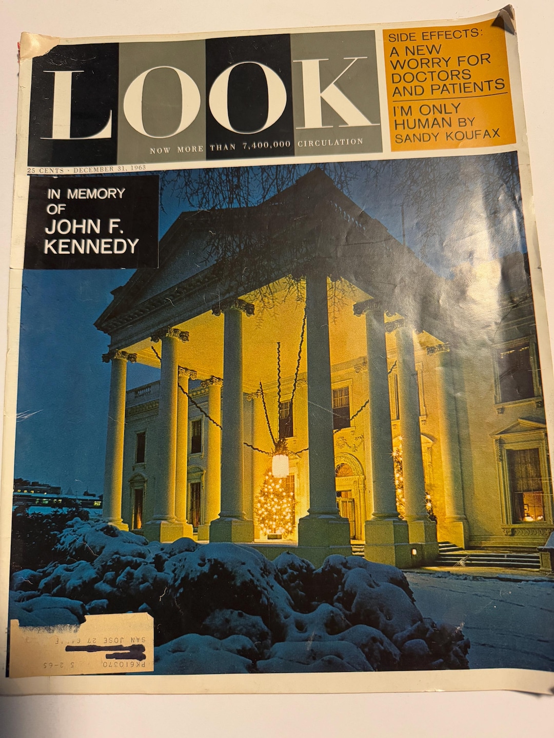 Look in Memory of John F. Kennedy December 31, 1963 Vintage Magazine - Etsy