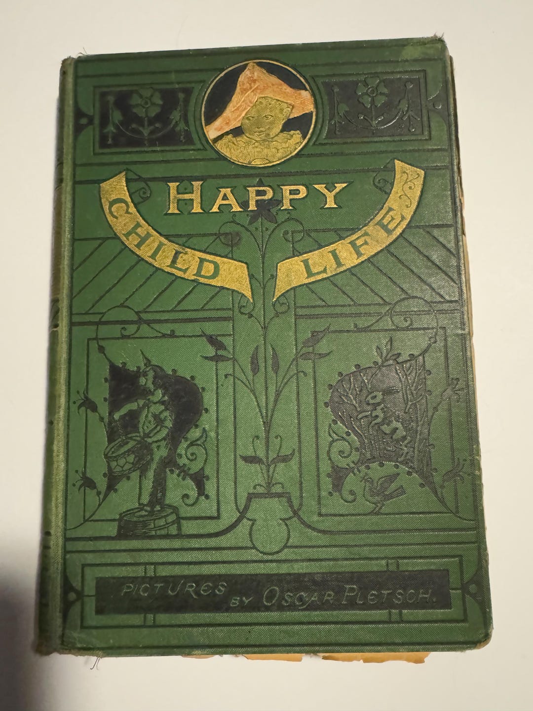 1875 Antique Children's Book "happy Child Life" Illustrated - Etsy