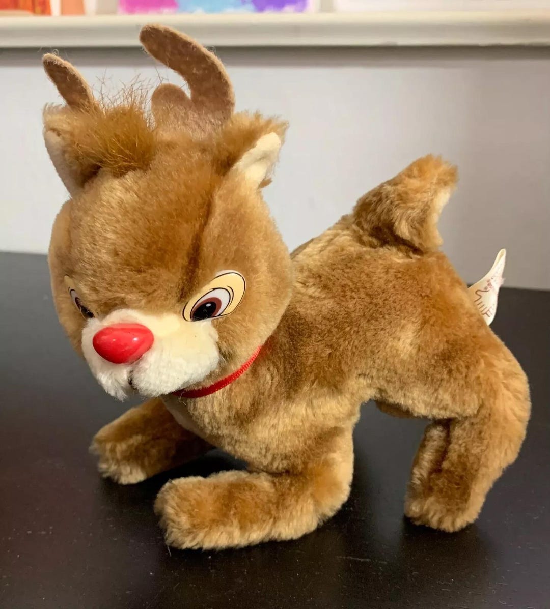 Vintage Applause Christmas Rudolph Red-nosed Reindeer Stuffed Animal ...