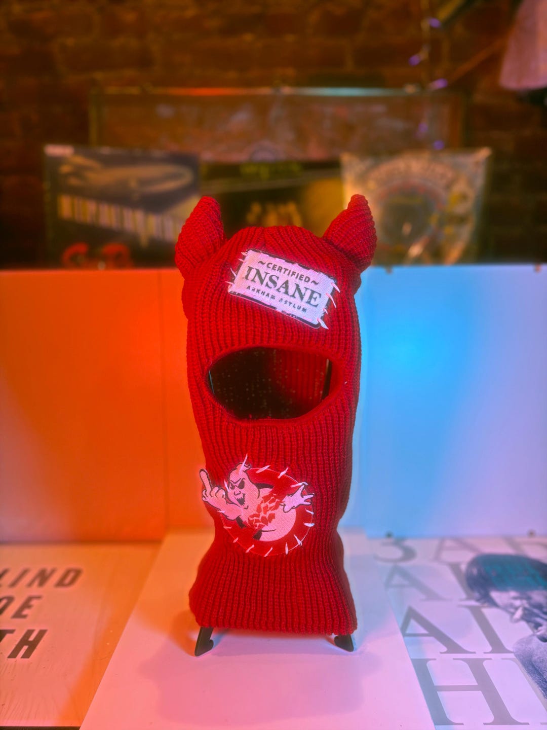 Patched Ski Mask, Balaclava Mask, Punk Ski Mask, Patched Balaclava ...