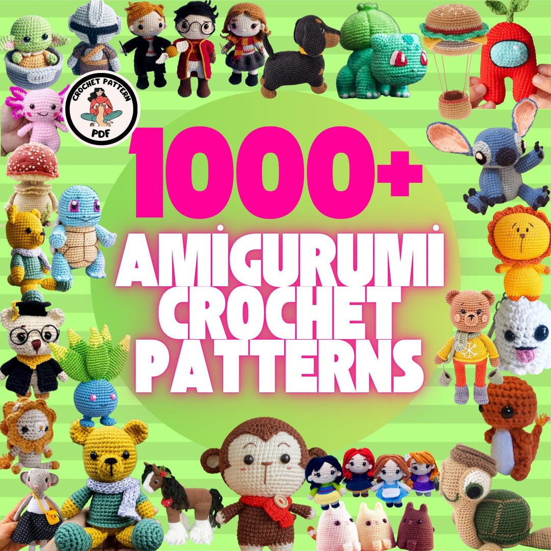 MEGA 1000+ Amigurumi Crochet Pattern Set | Beginners to Pro | Instant ...