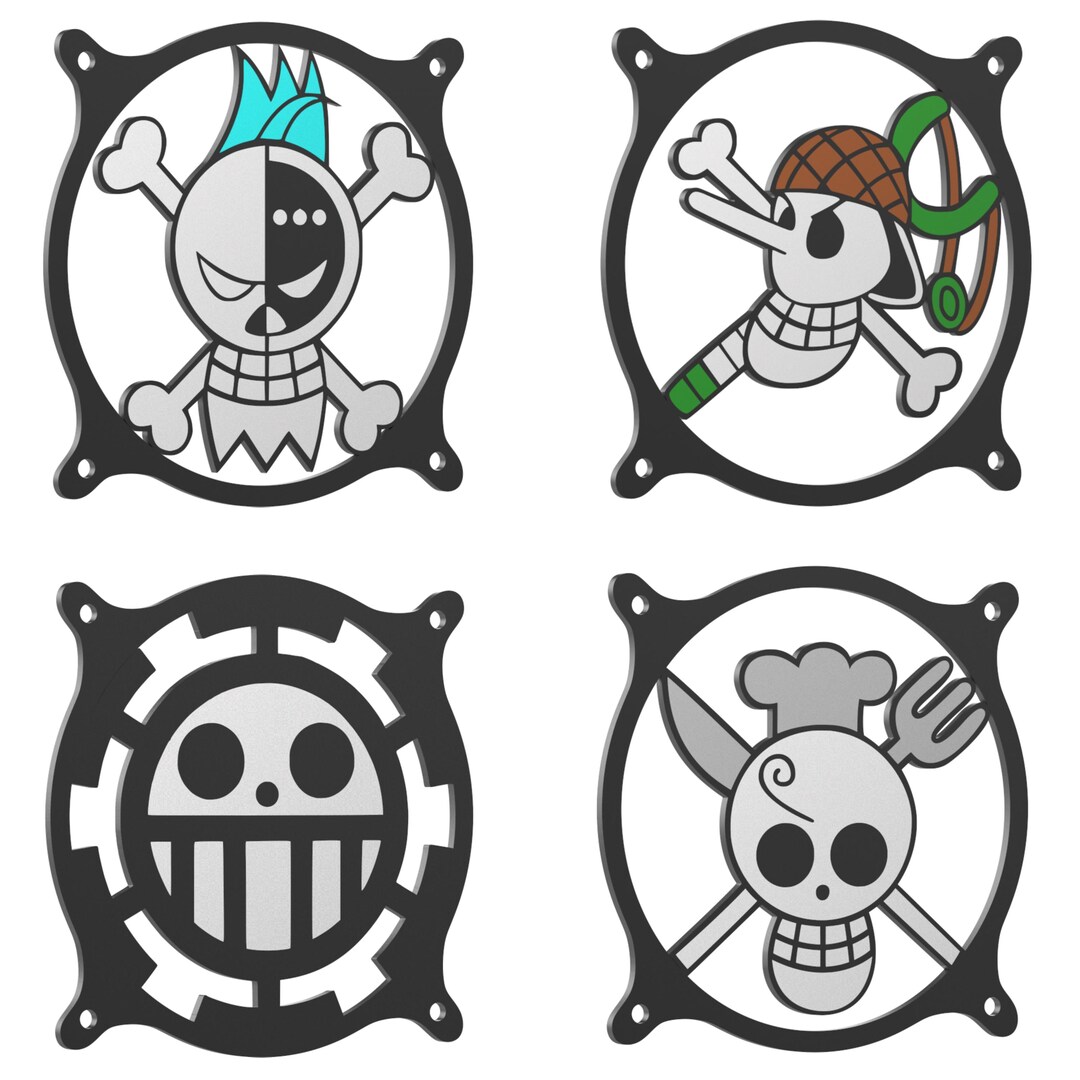 One Piece Custom PC Fan Grill - Etsy