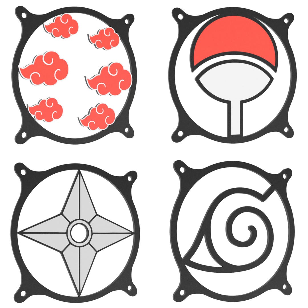 Naruto Custom PC Fan Grill - Etsy