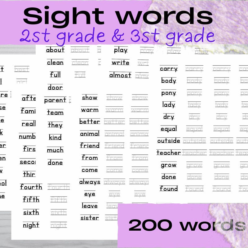 Sight Word - Etsy