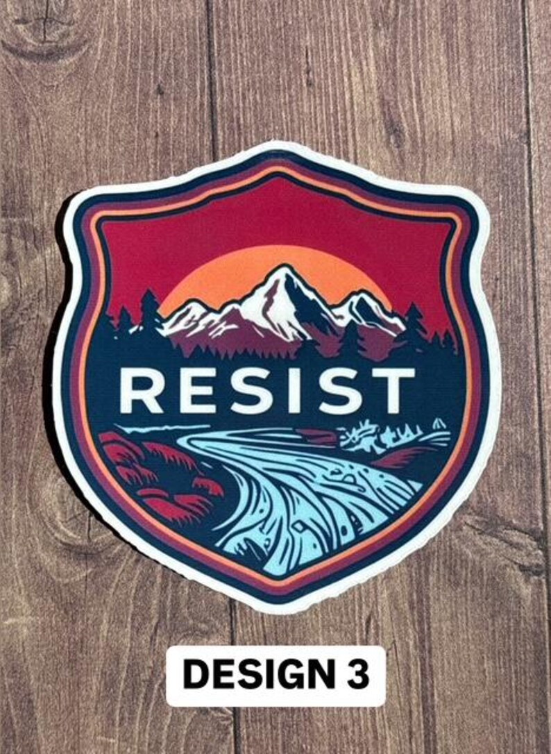 National Parks "resist" Sticker - Etsy