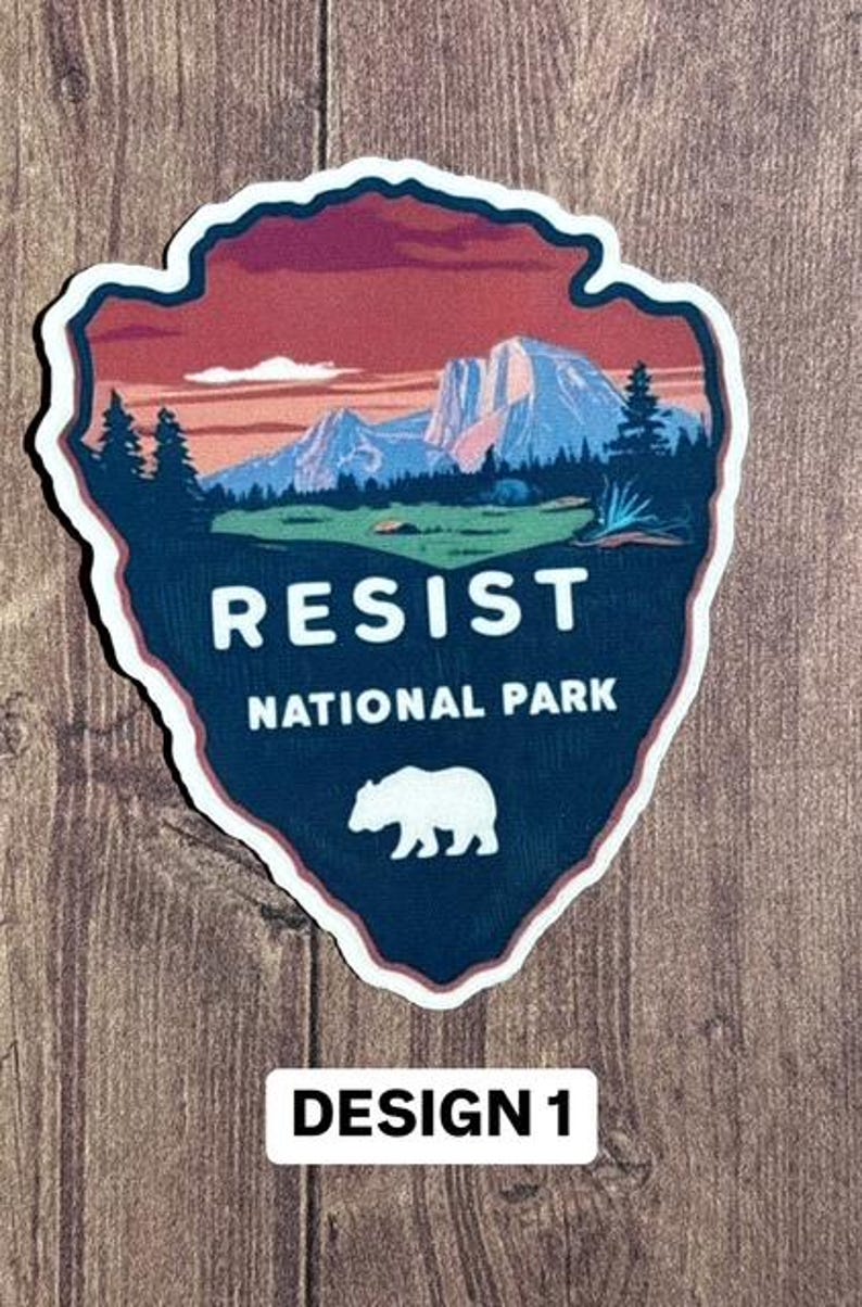 National Parks "resist" Sticker - Etsy