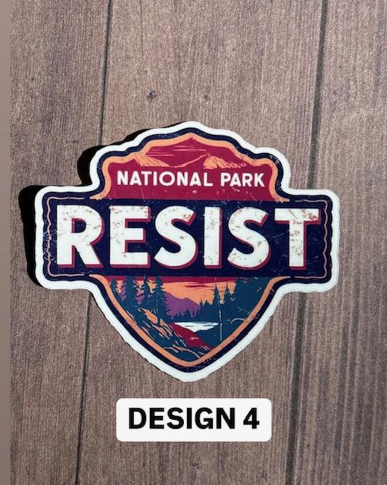National Parks "resist" Sticker - Etsy