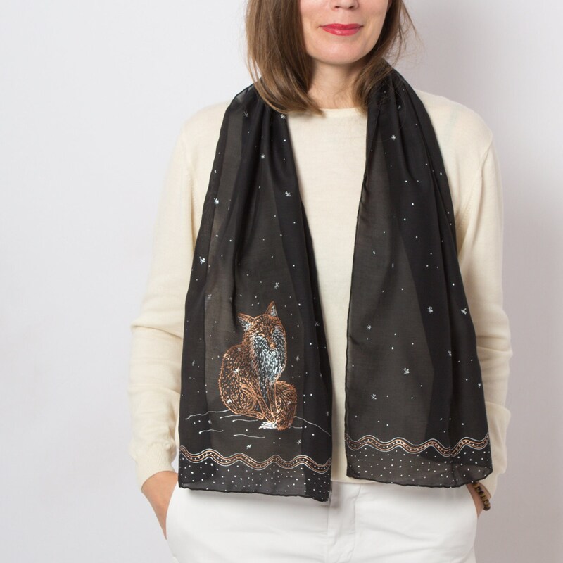 Fox Scarf - Etsy