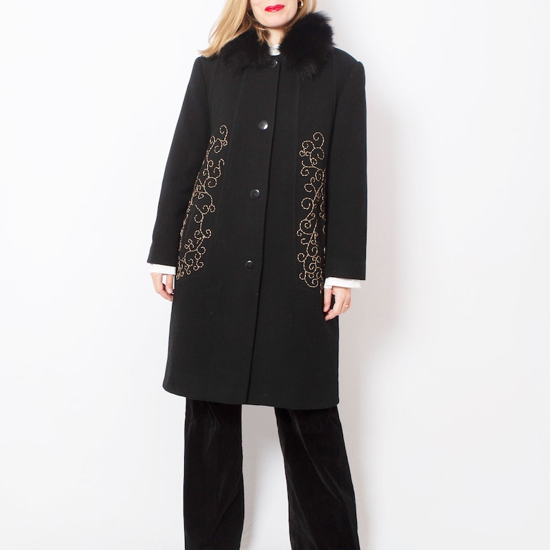 Embroidered Coat - Etsy