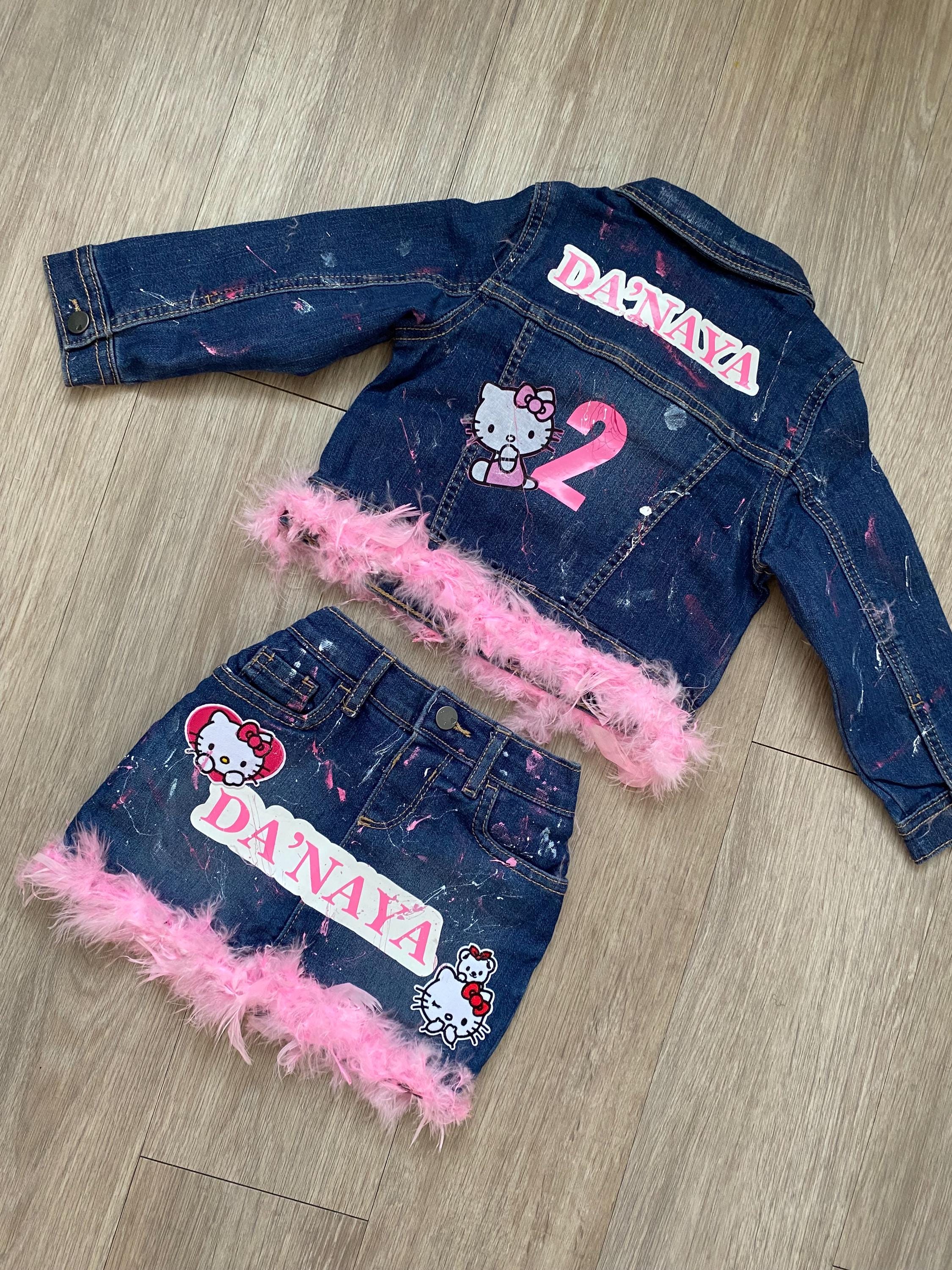 Custom Jean Jackets and Skirt - Etsy