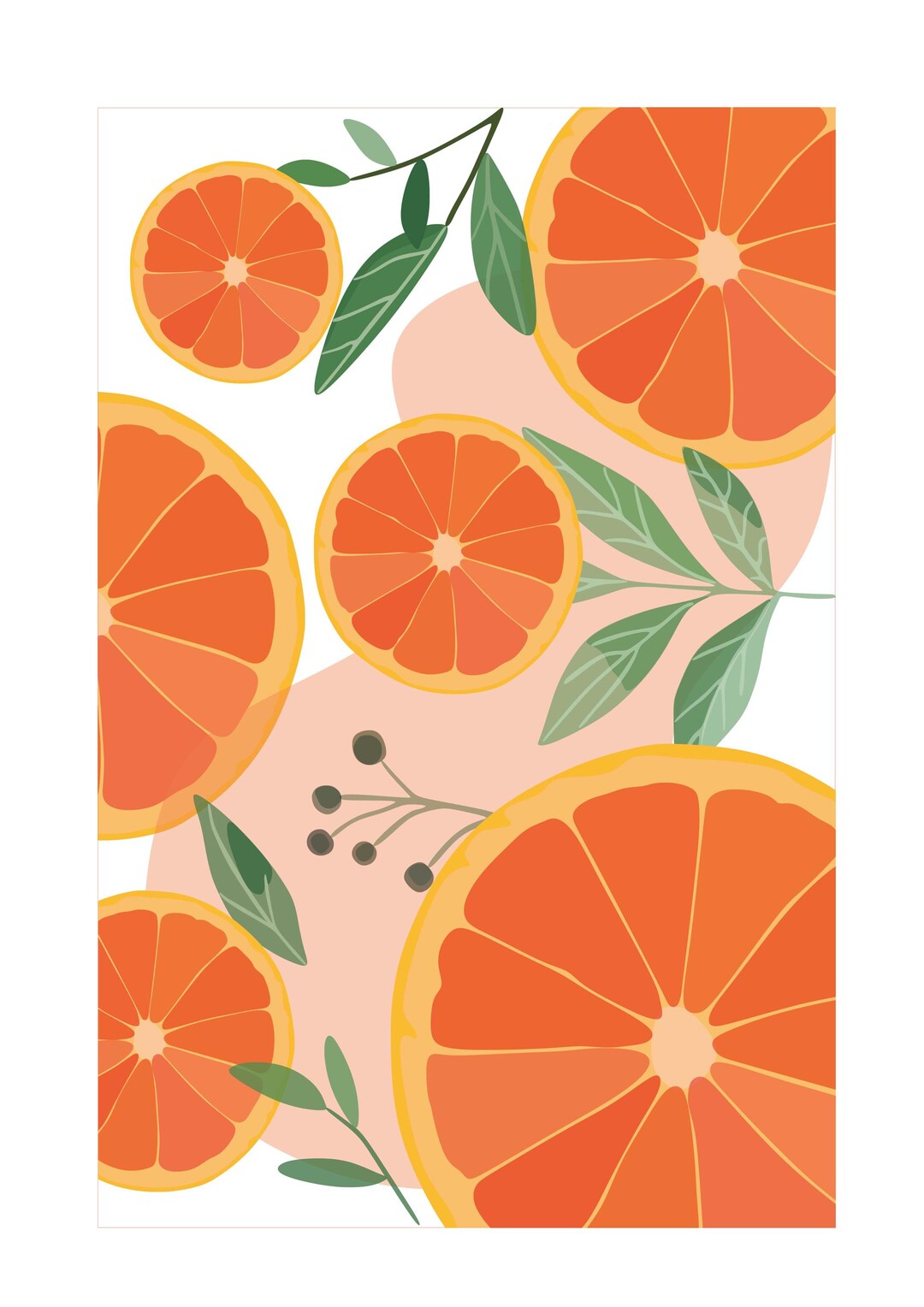 Grapefruit Poster - Etsy