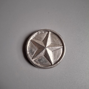 Pewter Star Coin - Etsy