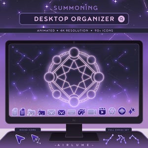Summoning Circle Desktop Organizer: Animated 4K Wallpaper, 90+ Icons ...