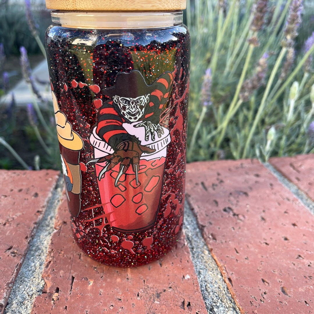 RTS Horror Drinks Snow Globe Glass Tumbler - Etsy