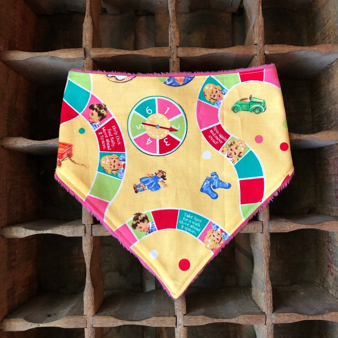 Minky Backed Board Game Handkerchief Baby Bib - Etsy