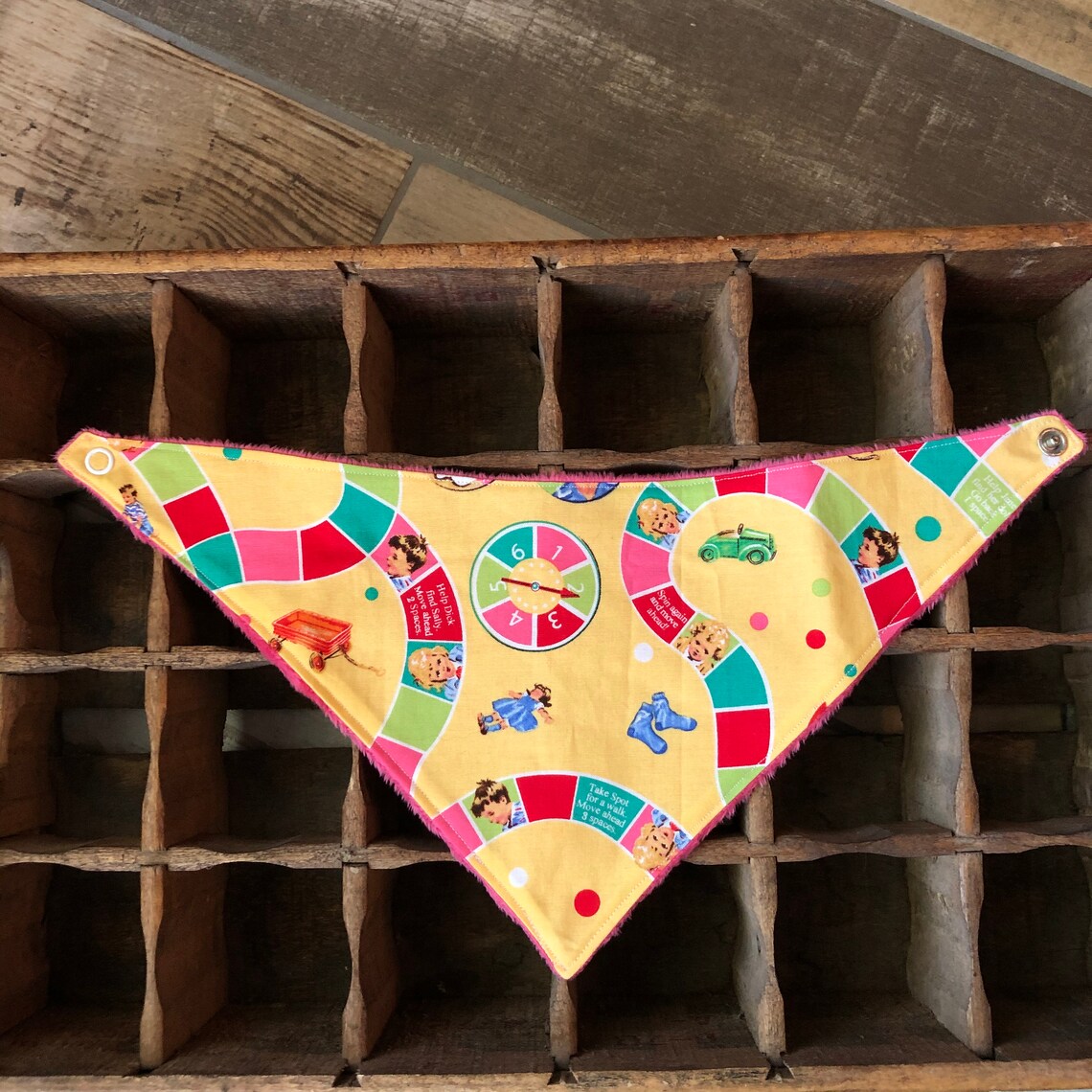 Minky Backed Board Game Handkerchief Baby Bib - Etsy