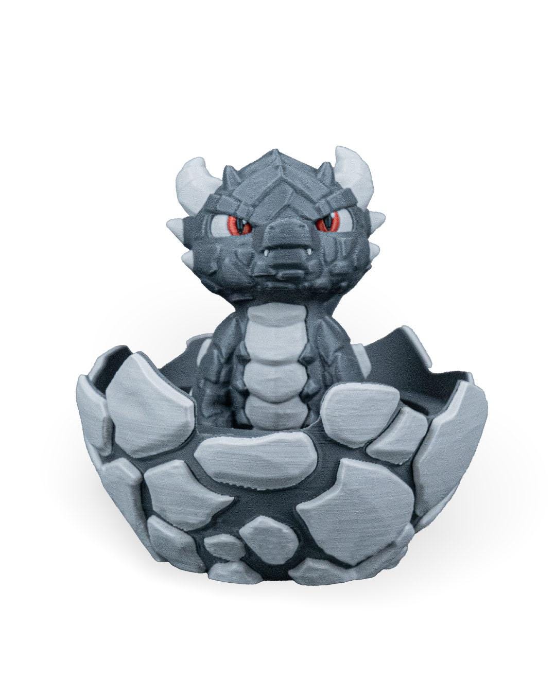 Rocky Dragon Statue With Egg – Dragon Figurine | Fantasy Decor ...