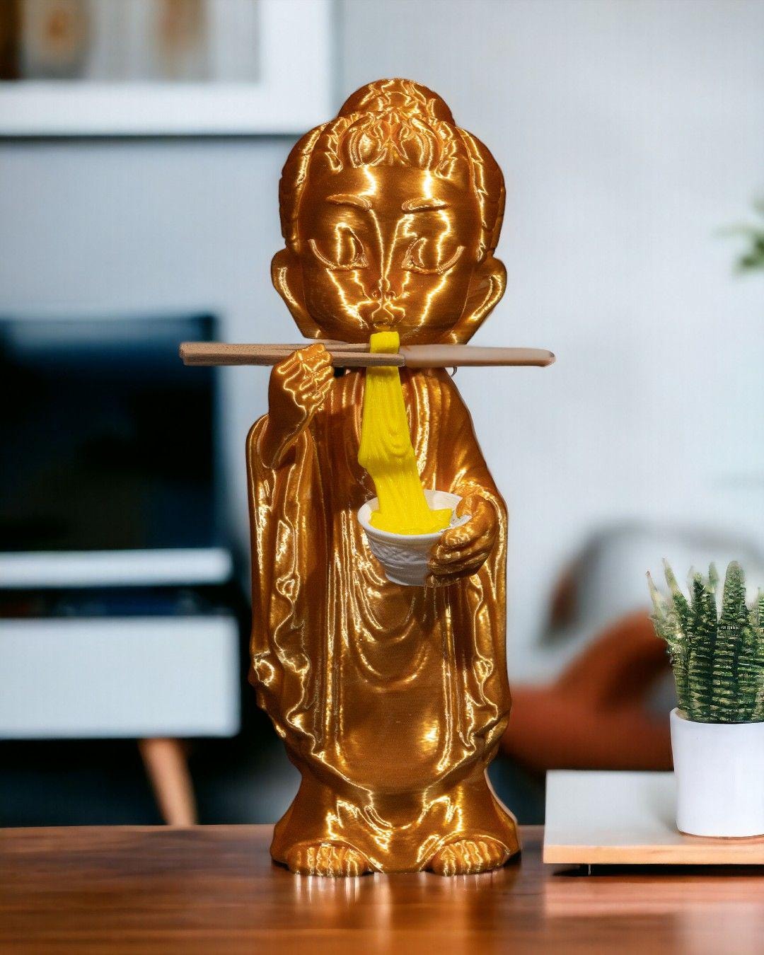 Ramen Temple Buddha – 3D Printed Statue | Funny Zen Ramen Decor ...