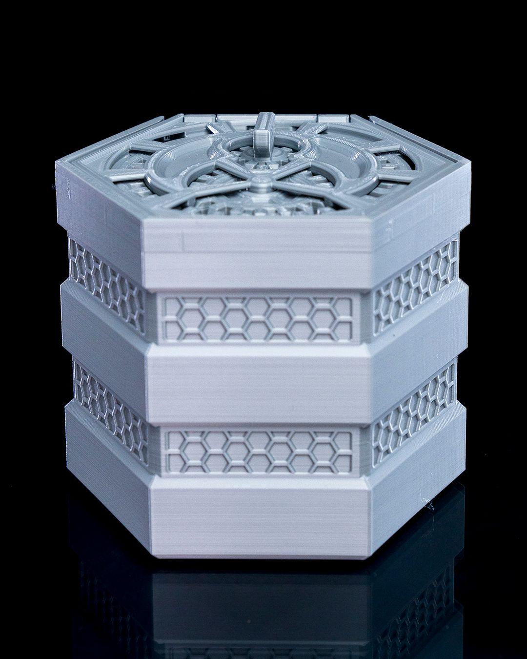 Geared Hexagonal Box – Mechanical Twist-open Gift Box | Steampunk ...