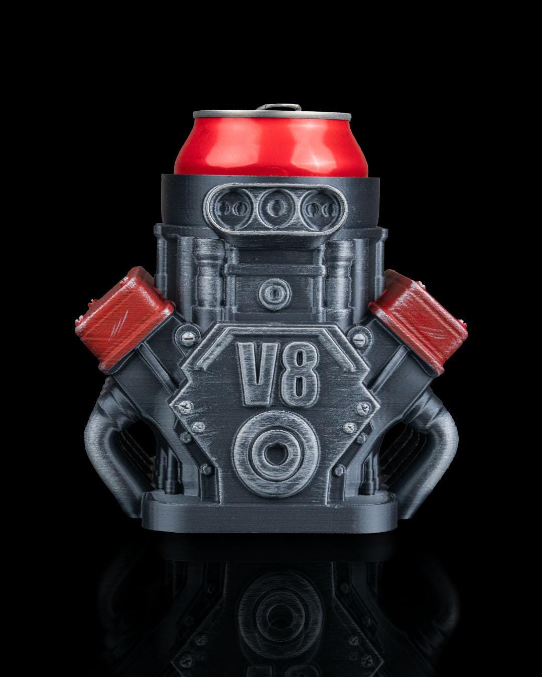 V8 Engine Octane Can Holder | High Octane Fuel Drink Holder | Garage ...