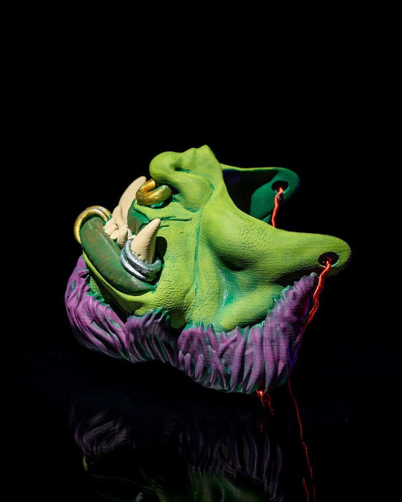Orc Mask – Wearable Fantasy Monster Helmet | Brutal Orc Warrior Cosplay ...