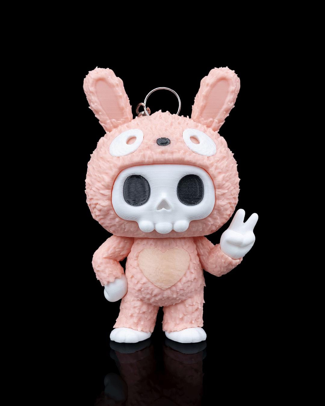 Bunny Skull Figure – Skubbies Tuff Collectible Toy – Keychain Option - Etsy