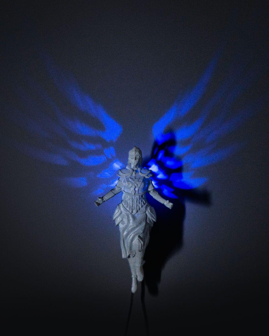 The Valkyrie Wall Light – Norse Goddess LED Lamp | Custom Color LED ...