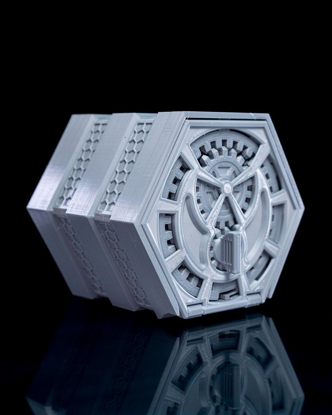 Geared Hexagonal Box – Mechanical Twist-open Gift Box | Steampunk ...