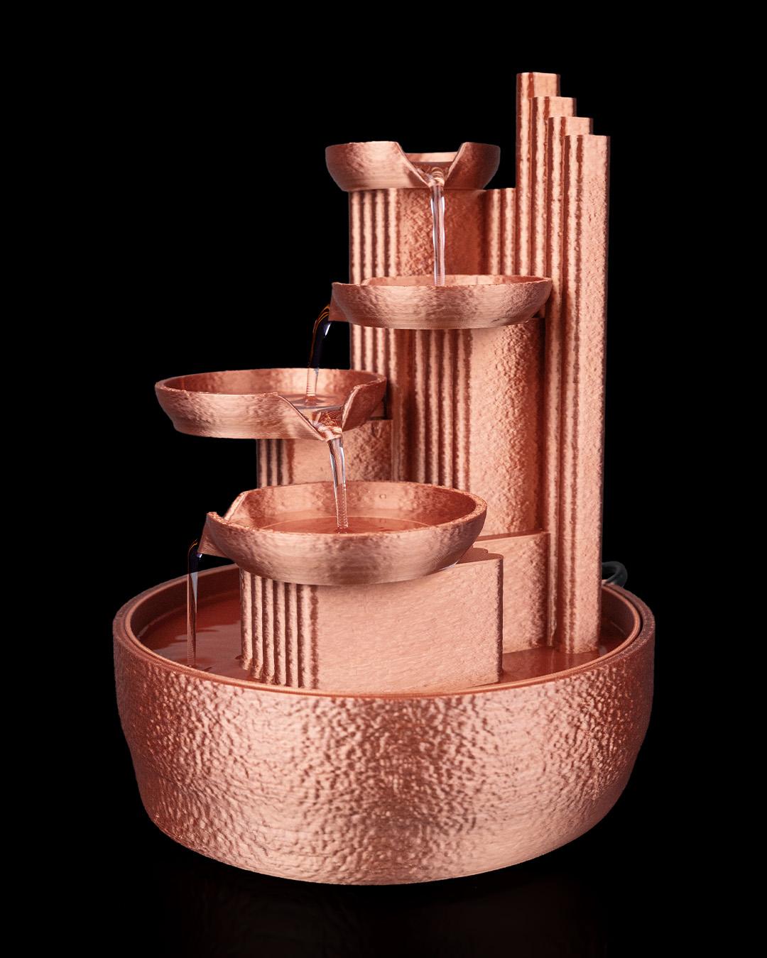 Quiet Principle Tabletop Fountain – Modern Zen Desktop Water Feature ...