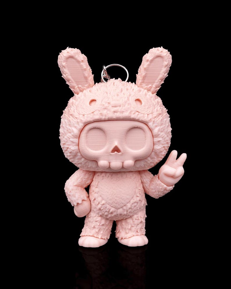 Bunny Skull Figure – Skubbies Tuff Collectible Toy – Keychain Option - Etsy